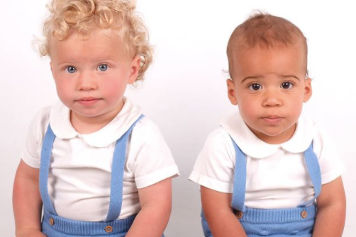 Jade Ball, madre de mellizos de raza mixta, dice que constantemente ...