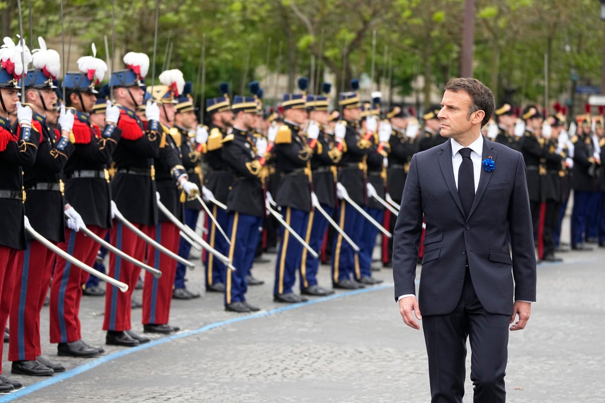 Macron lidera el homenaje al final de la IIGM en Europa | Independent ...