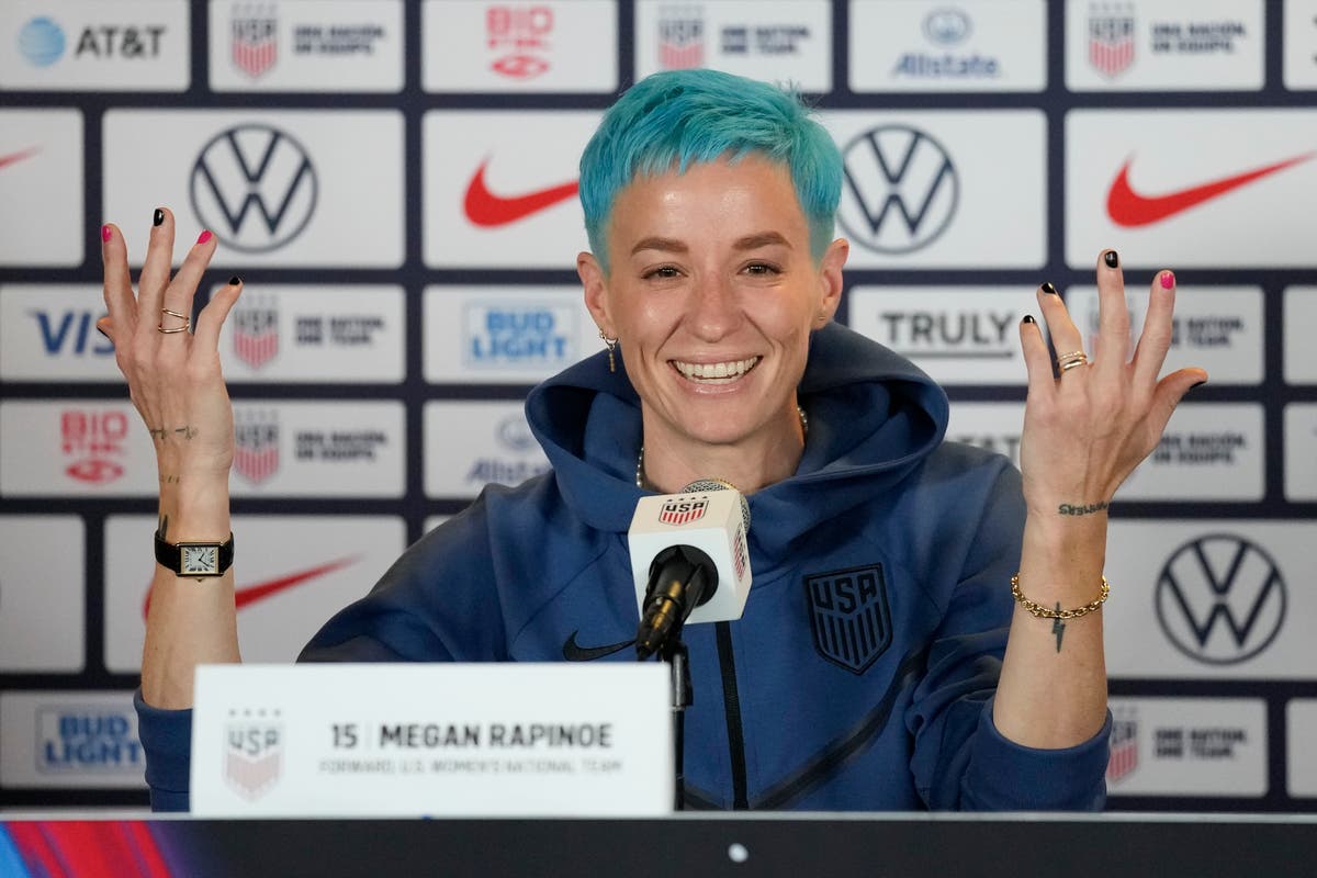 Rapinoe evoluciona con la selección antes del Mundial del próximo mes ...
