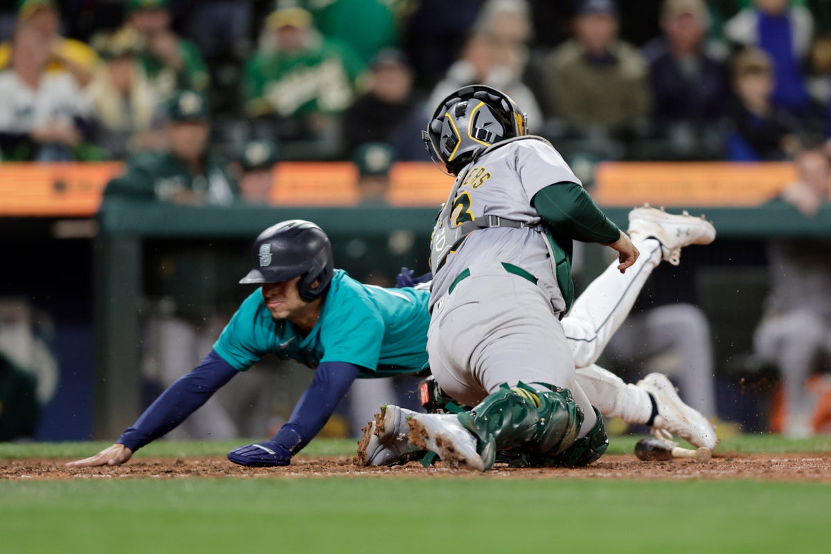 Raley guía a Marineros a doble remontada y a triunfo 7-6 ante Atléticos ...