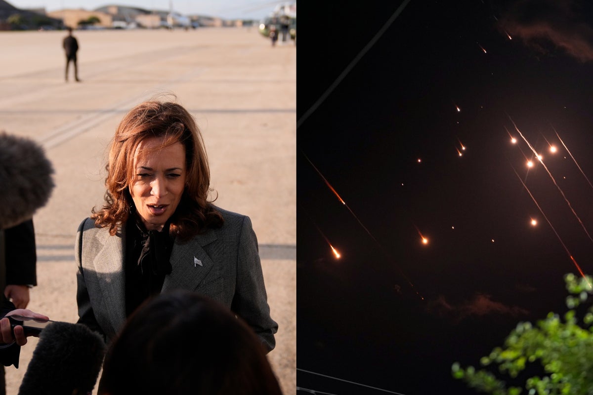 Estaba viajando con Harris cuando Irán atacó a Israel y todo se puso ...