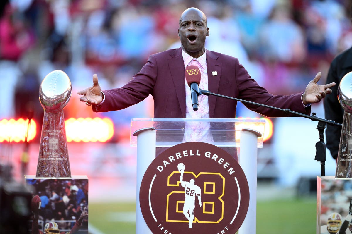 Darrell Green ve retirado su número 28 por Washington tras más de dos ...