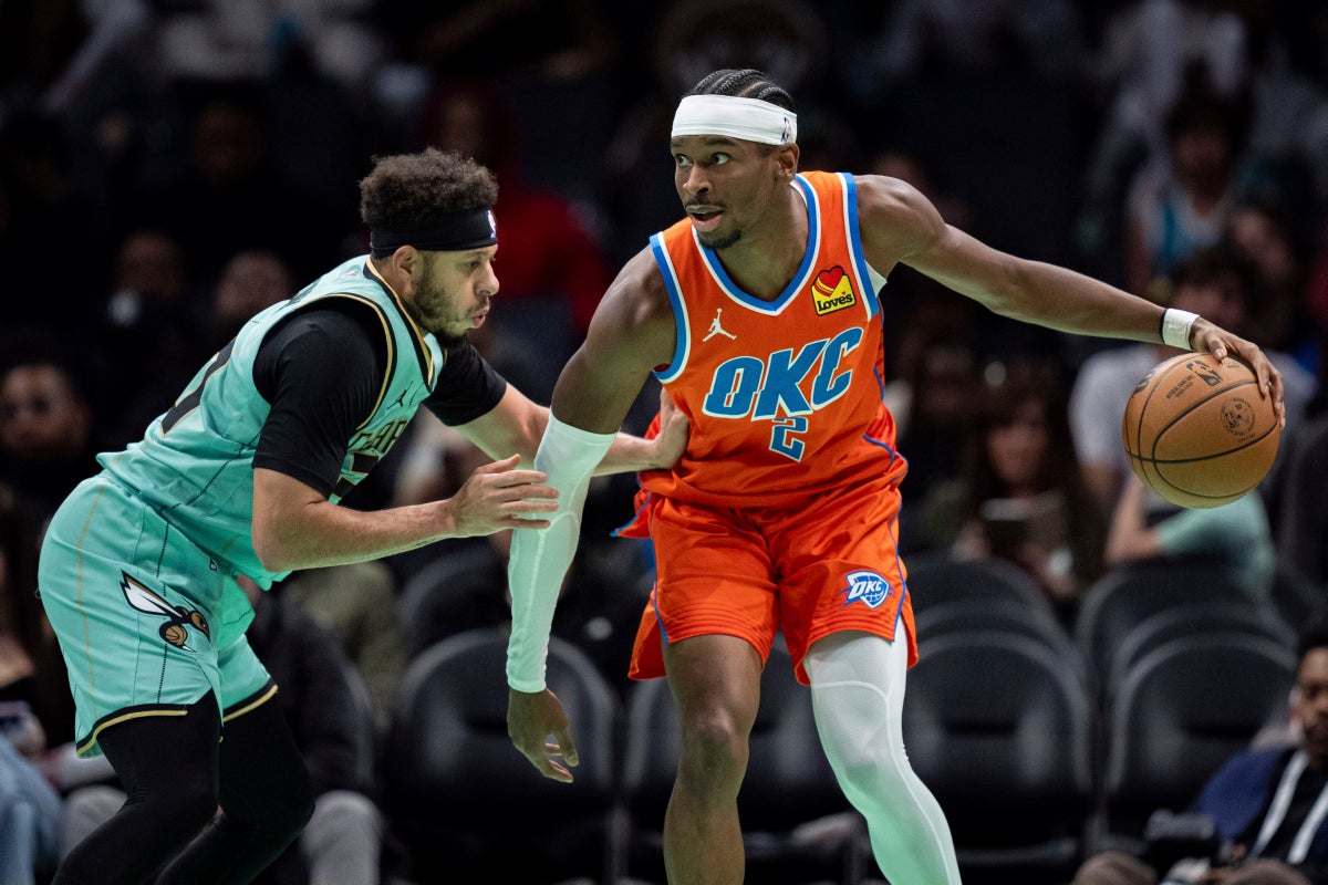 Gilgeous-Alexander y Williams llevan al Thunder a victoria de 106-94 sobre Hornets | Independent ...