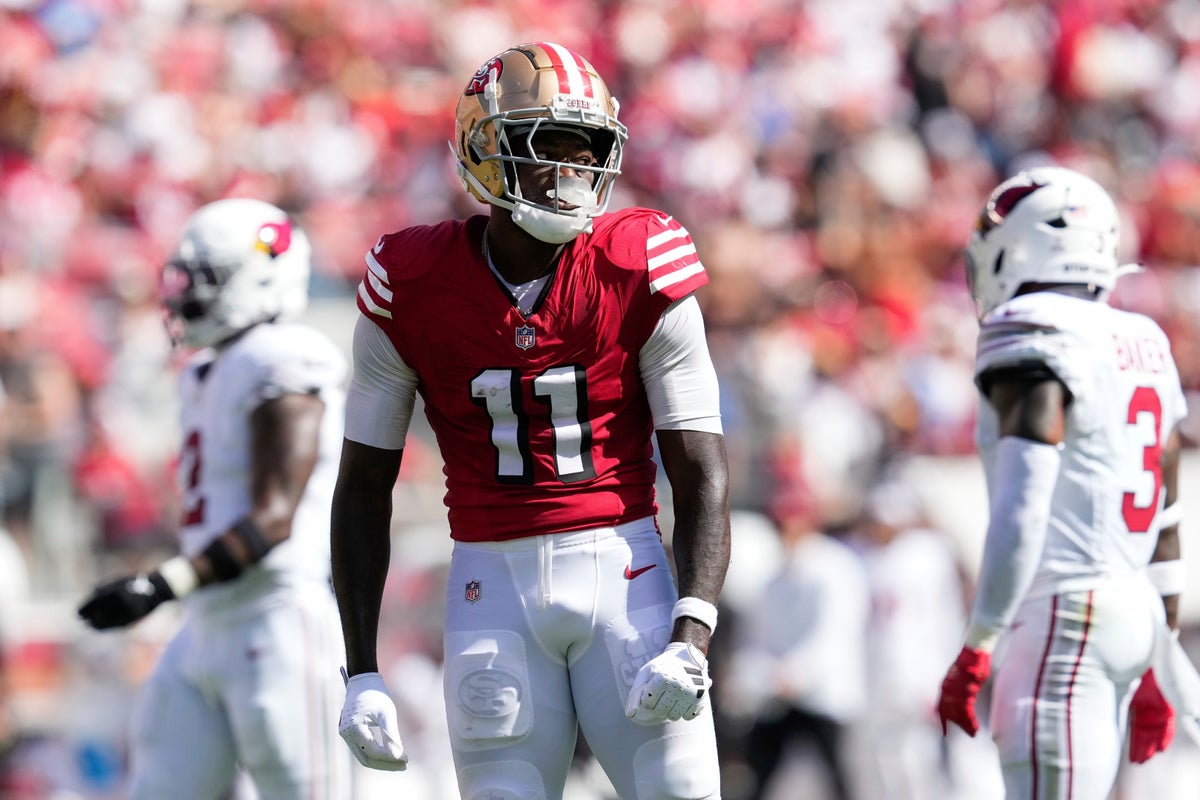 49ers colocan a Aiyuk en reserva, terminando su temporada y ...